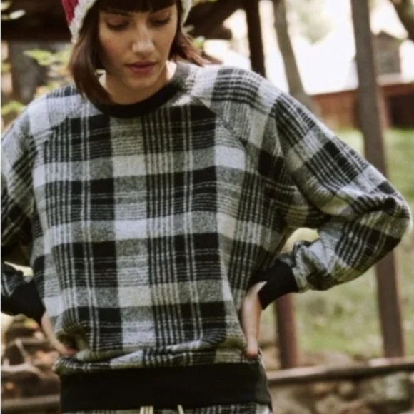 THE GREAT. | Sweaters | The Great Black Lumberjack Plaid College ...